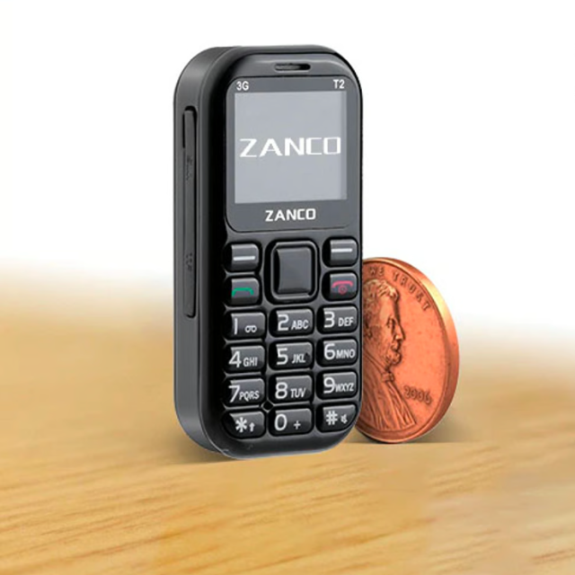 Zanco Tiny T2 | The World's Smallest 3G Phone - Tiny Phones UK | Tiny ...
